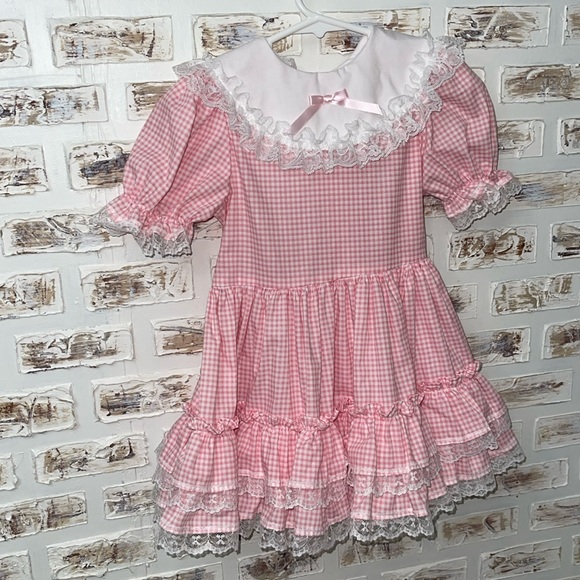 Lid’l Dolly’s | Dresses | Vintage Rare Lidl Dollys Pink Gingham Dress ...